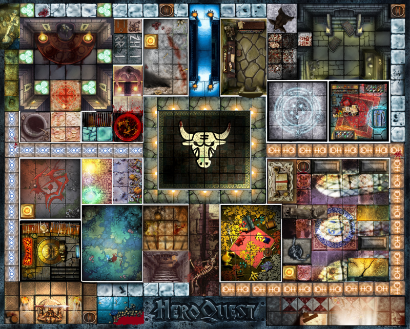 Nuovo tabellone classico Heroquest "Next" - Tiles e Overlays - Forum ...